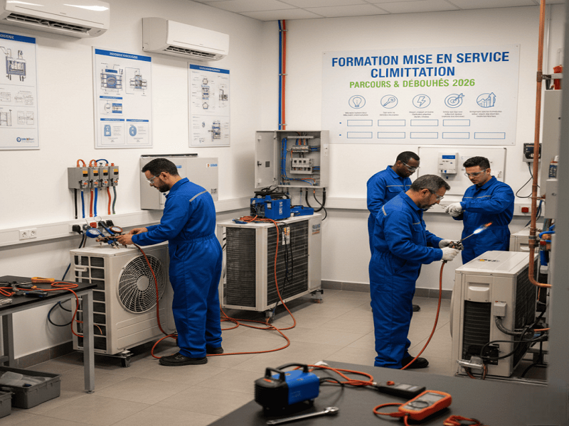 Formation mise en service climatisation : Parcours et débouchés 2026